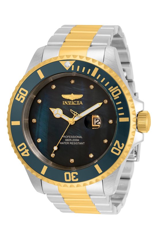 Invicta Pro Diver 34151 Quartz Herenhorloge - 54mm - Met 12 diamanten ...