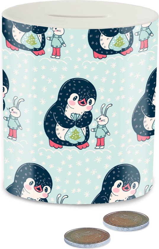 Spaarpot - Spaarblik - Pinguïns - Dieren - Winter - Design ...
