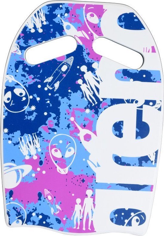 Arena - Kickboard - Printed Kickboard Aliens - Wit/Blauw/Roze - Default ...
