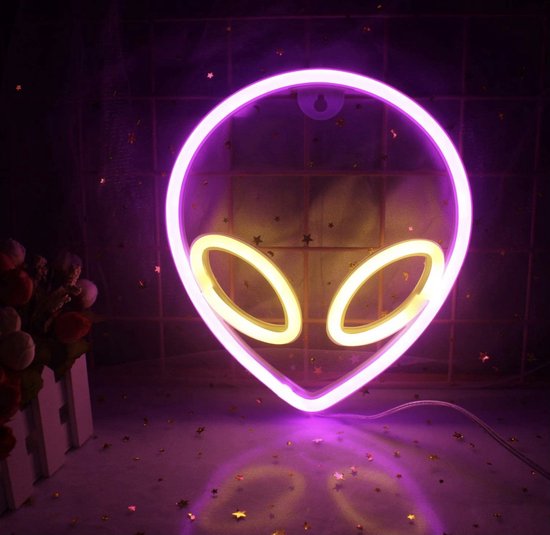 Alien Neon Verlichting - Fenom Lights ® - Neon Lampen - Sfeer Decoratie ...
