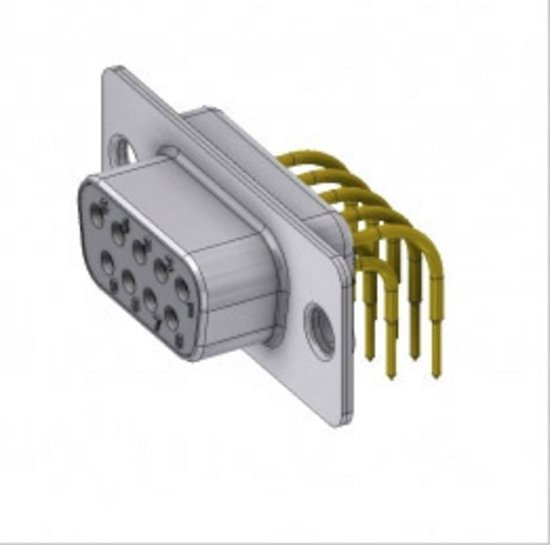 Deltron Connectors DT 09 SYC/2 D-sub bus 90 ° Aantal polen: 9 Solderen, Pinnen 1 stuk(s) | bol