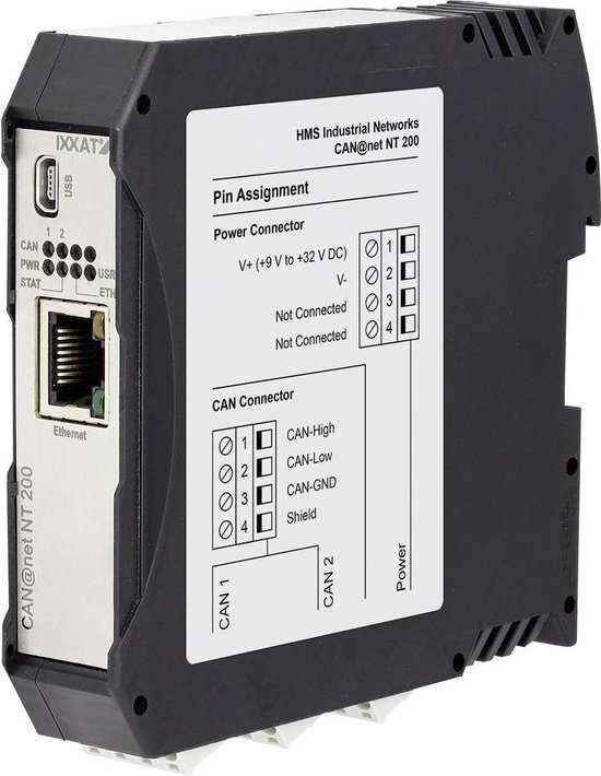Ixxat 1.01.0332.20000 CAN omzetter Ethernet, RJ-45, USB 9 V/DC, 12 V/DC, 24 V/DC, 36... | bol