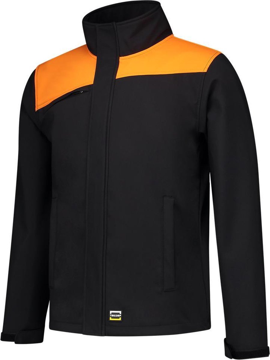 Tricorp Softshell Bicolor Naden 402021 - Mannen - Zwart/Oranje - M | bol.com