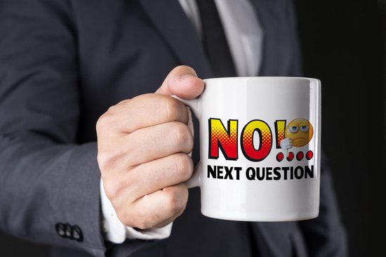 No next question koffiemok / theebeker - 300 ml - wit - het antwoord is ...