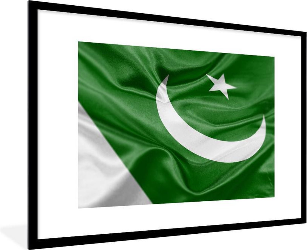 Fotolijst incl. Poster - De vlag van Pakistan - 90x60 cm - Posterlijst ...