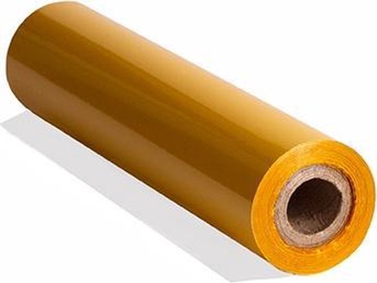 Folie op rol | 15m | geel | mat | bol
