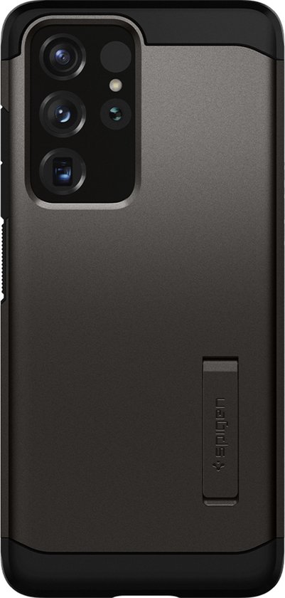 Spigen Tough Armor Hoesje Geschikt voor Samsung Galaxy S21 Ultra Gunmetal | bol