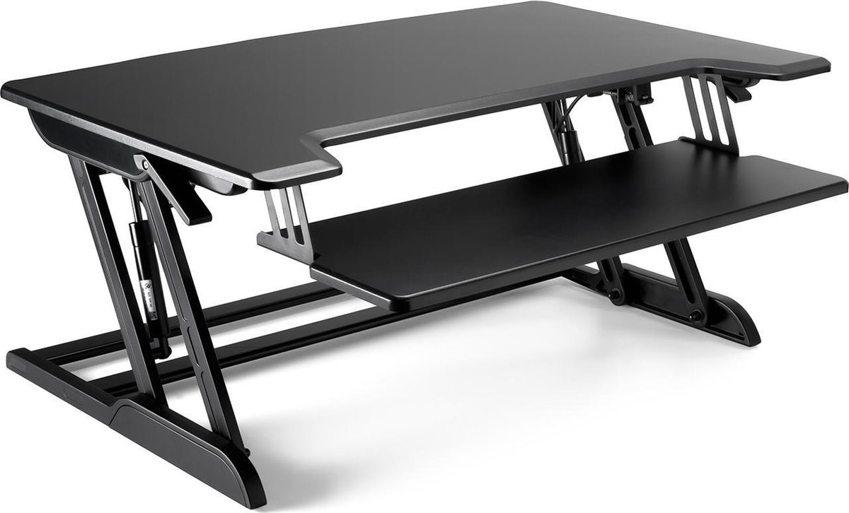 Alberenz® zit sta bureau zwart - Ergonomisch bureau - Bureau verhoger ...