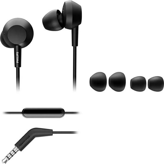 Philips TAE4105 - In-Ear Oordopjes - Zwart | bol.com