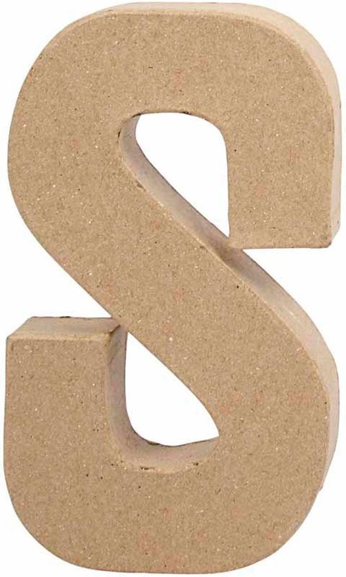 Letter, groot, S, h: 20,3 cm, b: 11,4 cm, 1stuk, dikte 2,6 cm | bol.com