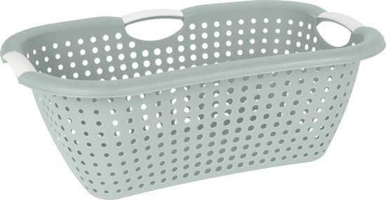 Kunststof wasmand groen 26 liter - Draagwasmand met handvatten | bol.com