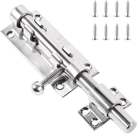 304 roestvrijstalen deurgrendel boutgrendel verdikt grendelslot 14 mm ...