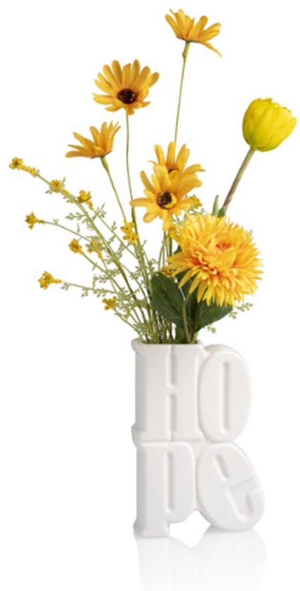 Bitten Design Vaas Hope Wit Keramiek | bol