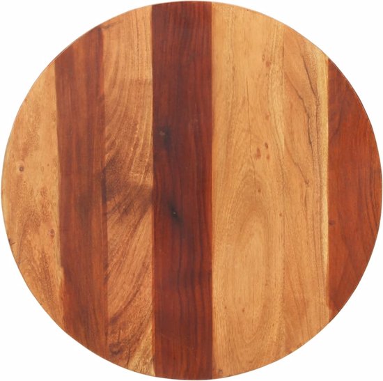 vidaXL Rond Tafelblad 60 cm Massief Acaciahout Houten Tafelblad ...
