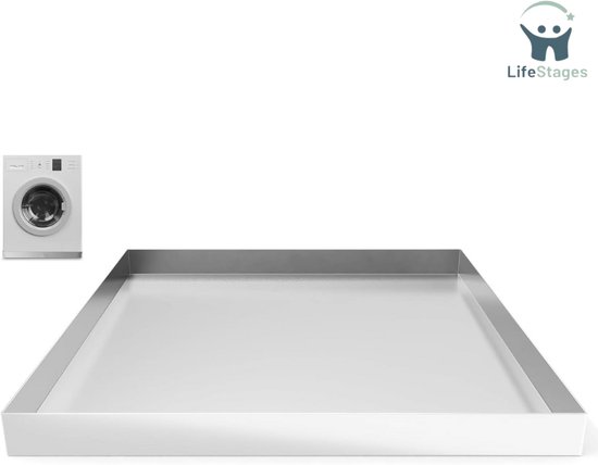 Lekbak wasmachine - opvangbak - 65x65x7cm - aluminium - waterdicht | bol