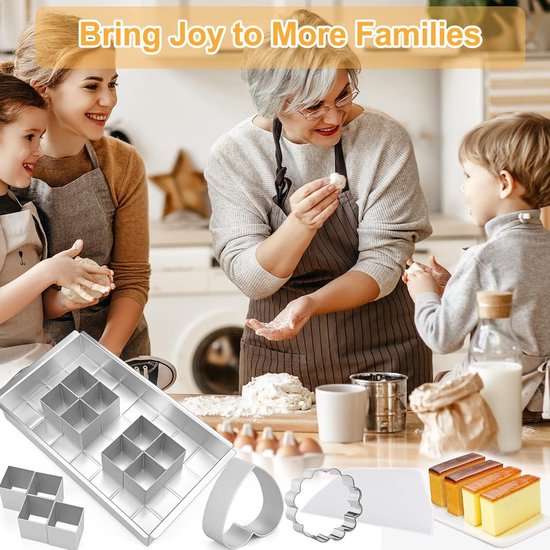 Verstelbare rechthoekige taartvorm met cijfers - Anti-aanbak bakvorm ...