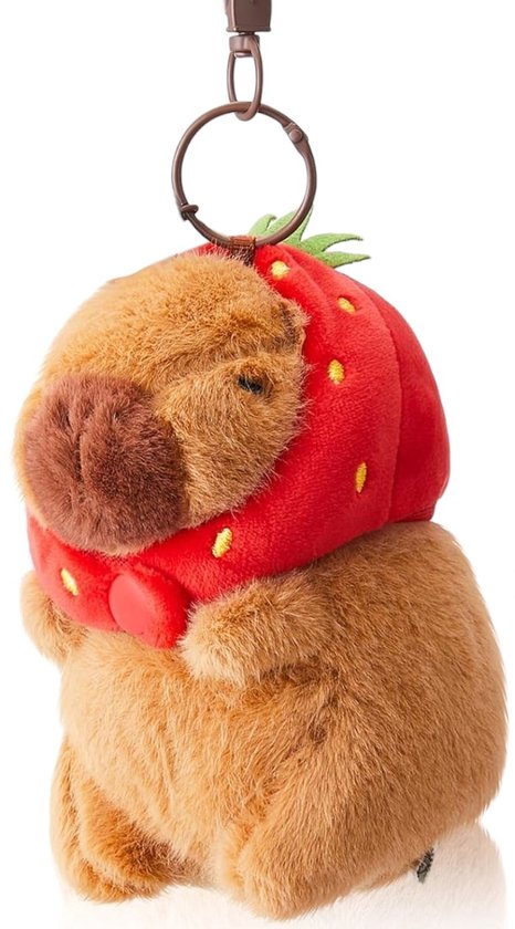 Klikkopers® - Capybara Knuffel - Sleutelhanger - 12CM - Capibara ...