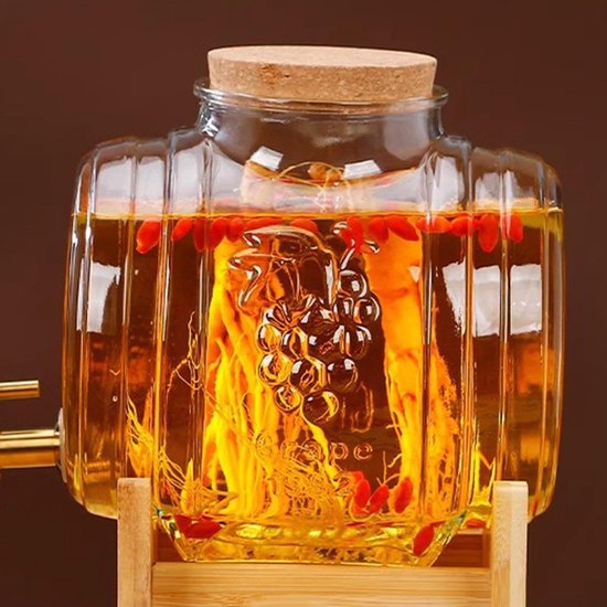 Whiskey Decanter Set, Alcohol Decanter Barrel, 5000 ml whiskey ...