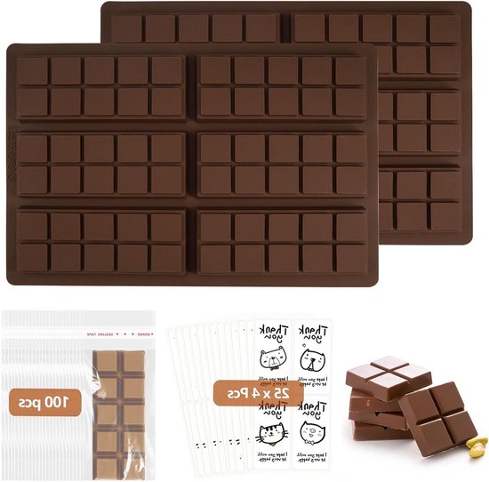 Chocolate Plate Mould for 6 Plates DIY Chocolate Making with 100 ...