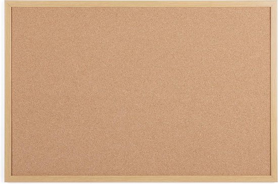 Omlijnd Prikbord - Houten Omlijsting - 900x600 mm - Eiken | bol