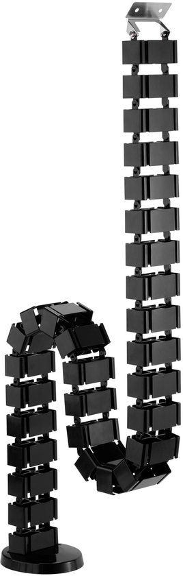 InLine® Cable duct flexible for height-adjustable desks, 4 compartments ...