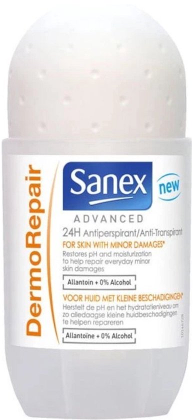 Sanex Advanced - Dermo Repair - Deodorant Roller - 24h Anti-Transpirant ...