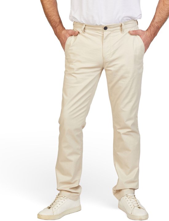 Tom Tailor Heren Chino Broek TT Chino SMU regular/straight Beige ...