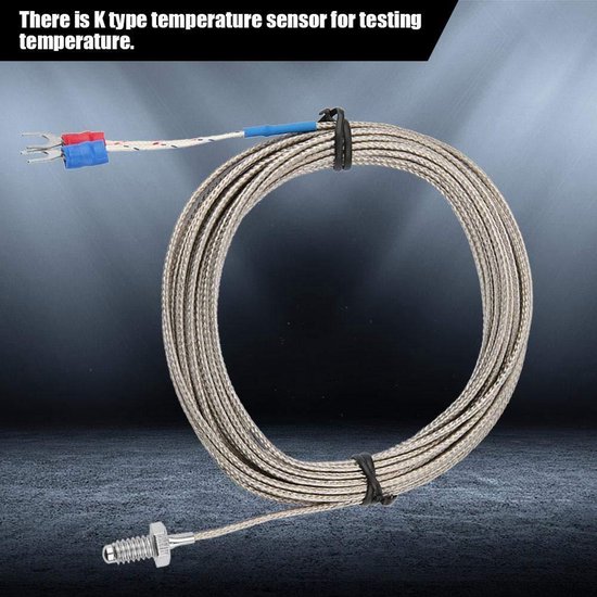 Temperatuur Sensor Kabel M6 BSW Schroefdraad Meetsonde K Type ...