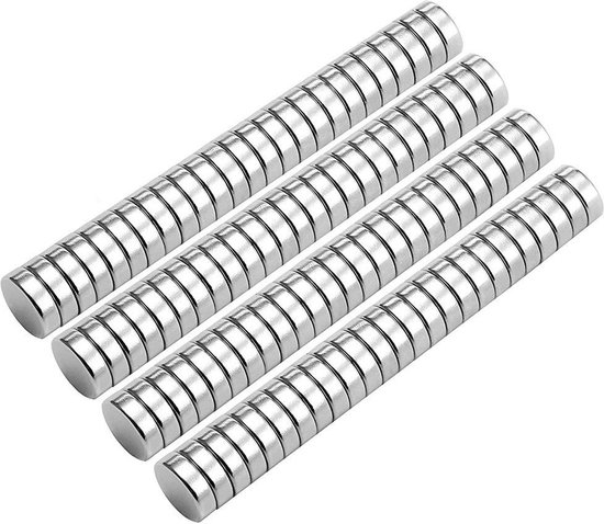 100 stuks mini-magneten rond 5 x 1 mm - N52 NdFeB zeldzame aarde ...