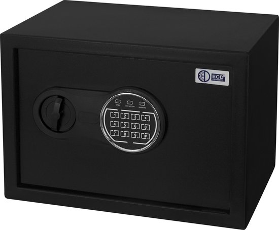 Kluis Kluis 16L van staal met elektronisch slot en noodsleutels Rond ...