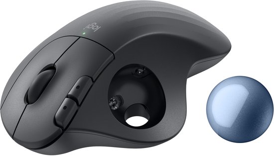 Logitech Ergo M575S Trackball Muis - Draadloos - Ergonomisch - Graphite ...