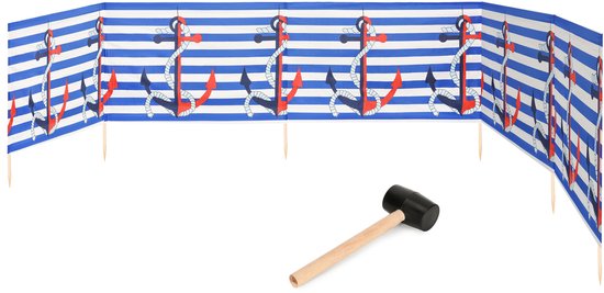 Garronda 6m Strand Windscherm Met Stokken - Windscherm Strand ...