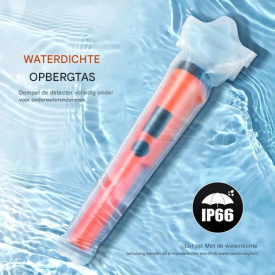 Professionele Metaaldetector met Pinpointer - 25cm Schacht - Detectie ...