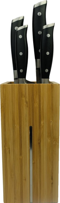 Diamant Sabatier Integra Messenblok Hout 4-Delig - Inclusief Santokumes ...