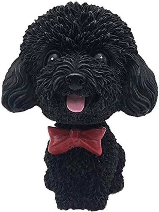 Knikkende Hond Hoofd Schudden Pop - Hars - Bruin/wit - 10 cm - 10 x 5 x ...