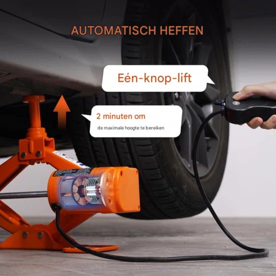 Hydraulische Jack 12V - Garagekrik - Schaarkrik - Elektrische Auto Krik ...