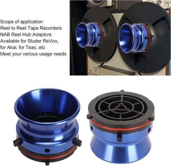 NAB Hub Adapters voor Studer ReVox, Akai, Teac - 10 Inch Opener Lege ...