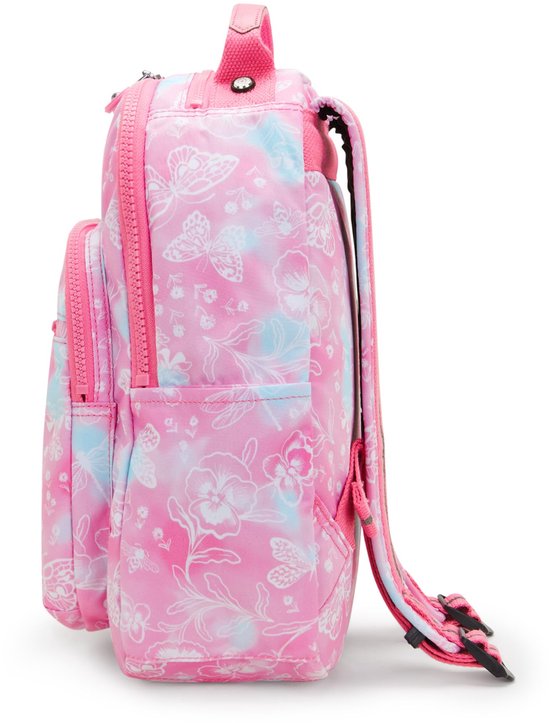 Kipling SEOUL S Kleine rugzak, Garden Clouds (Roze) | bol
