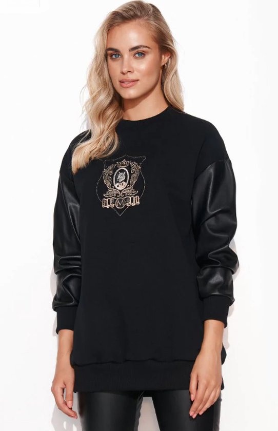 Numinou Dames Set Met Zwarte Leren Legging Maat 3638 0860