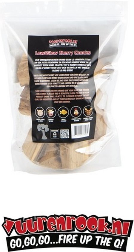 Vuur&Rook Low&Slow Kersen Chunks 1,5 kg | bol