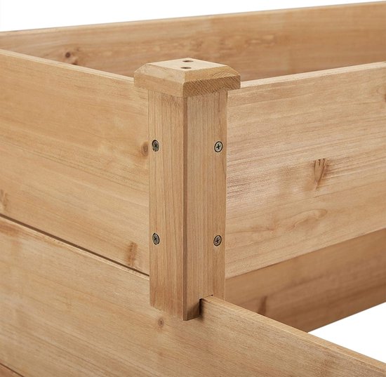Houten Plantenbed Verhoogd - 120x120x56cm - Kweekbak - Kweektafel op ...