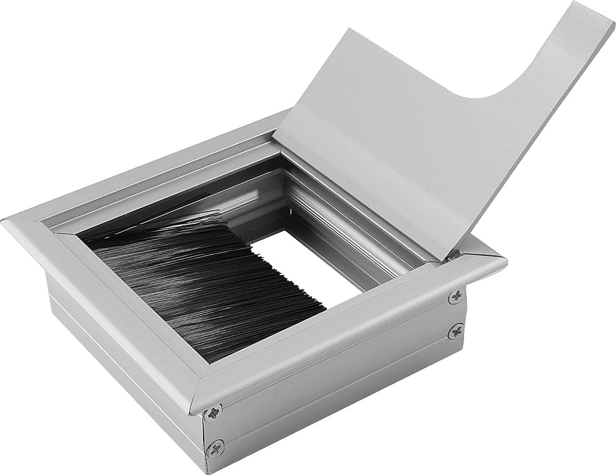 Noble Kabeldoorvoer Bureau - Vierkant - Kabelgoot Bureau - Kabelgat met ...