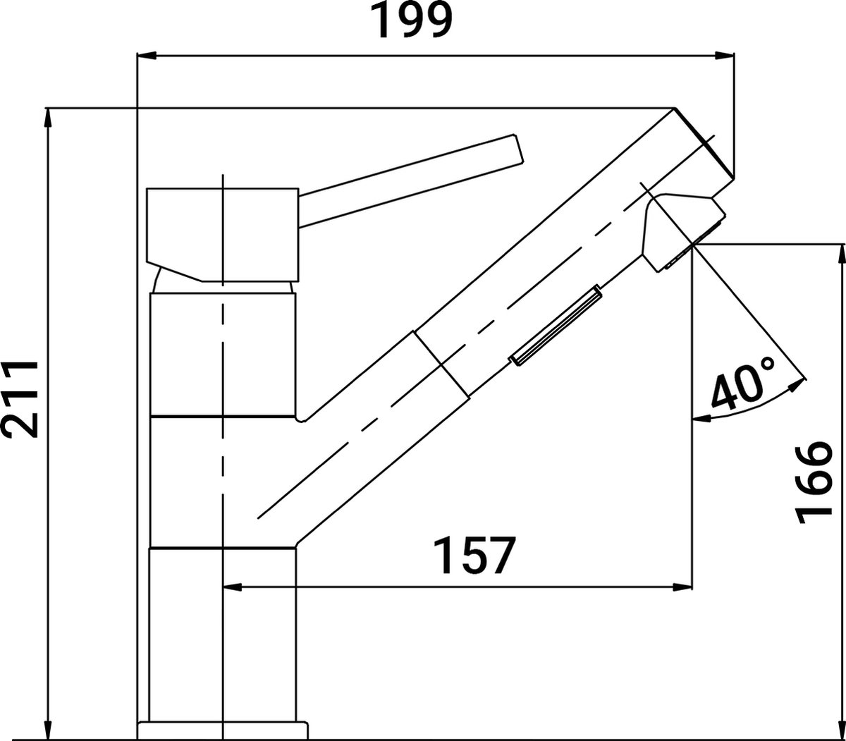 DALMO Keukenkraan met Uittrekbare Uitloop - Handdouche - Mengkraan - 360° Draaibaar -... | bol.com