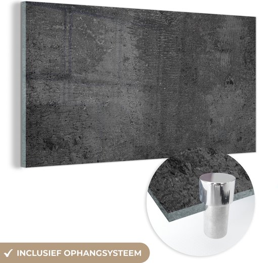 MuchoWow® Glasschilderij 160x80 cm - Schilderij acrylglas - Structuur ...