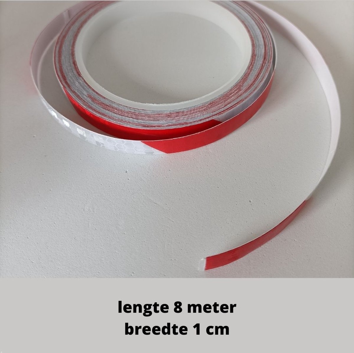 Entergoods® Reflecterende Tape - Rood/Wit - 8 meter x 1cm ...
