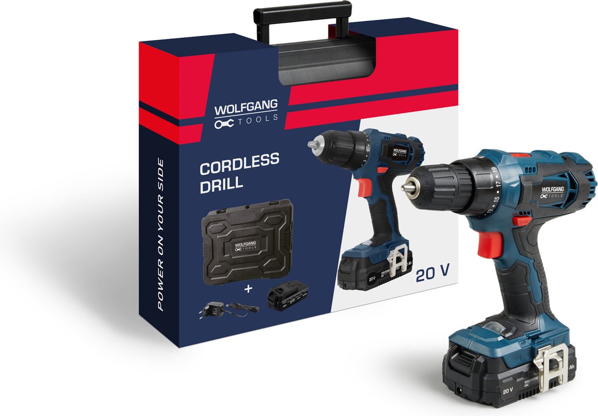 Wolfgang Accu Schroefboormachine - Draadloze Boormachine - Snoerloze ...
