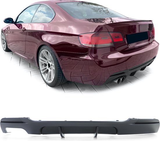 Bmw Série 3 E92 E93 M Pack Diffuseur de pare-chocs arrière NOIR MAT ...