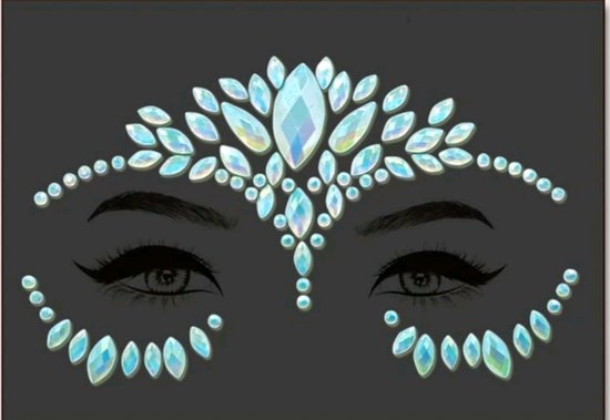 Face gems gezicht steentjes strass glow in the dark | bol.com
