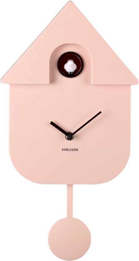 Karlsson Modern Cuckoo koekoeksklok-Soft pink | bol.com