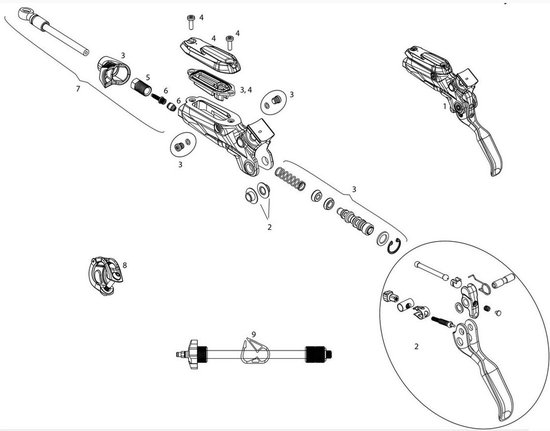 Sram Code R Kit Hendel Zwart | bol